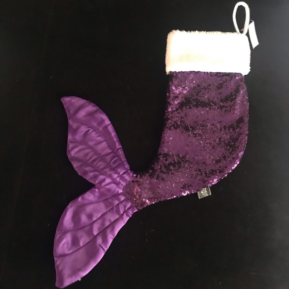 Midwest CBK | Holiday | Sequined Christmas Purple Mermaid Stocking 235 ...